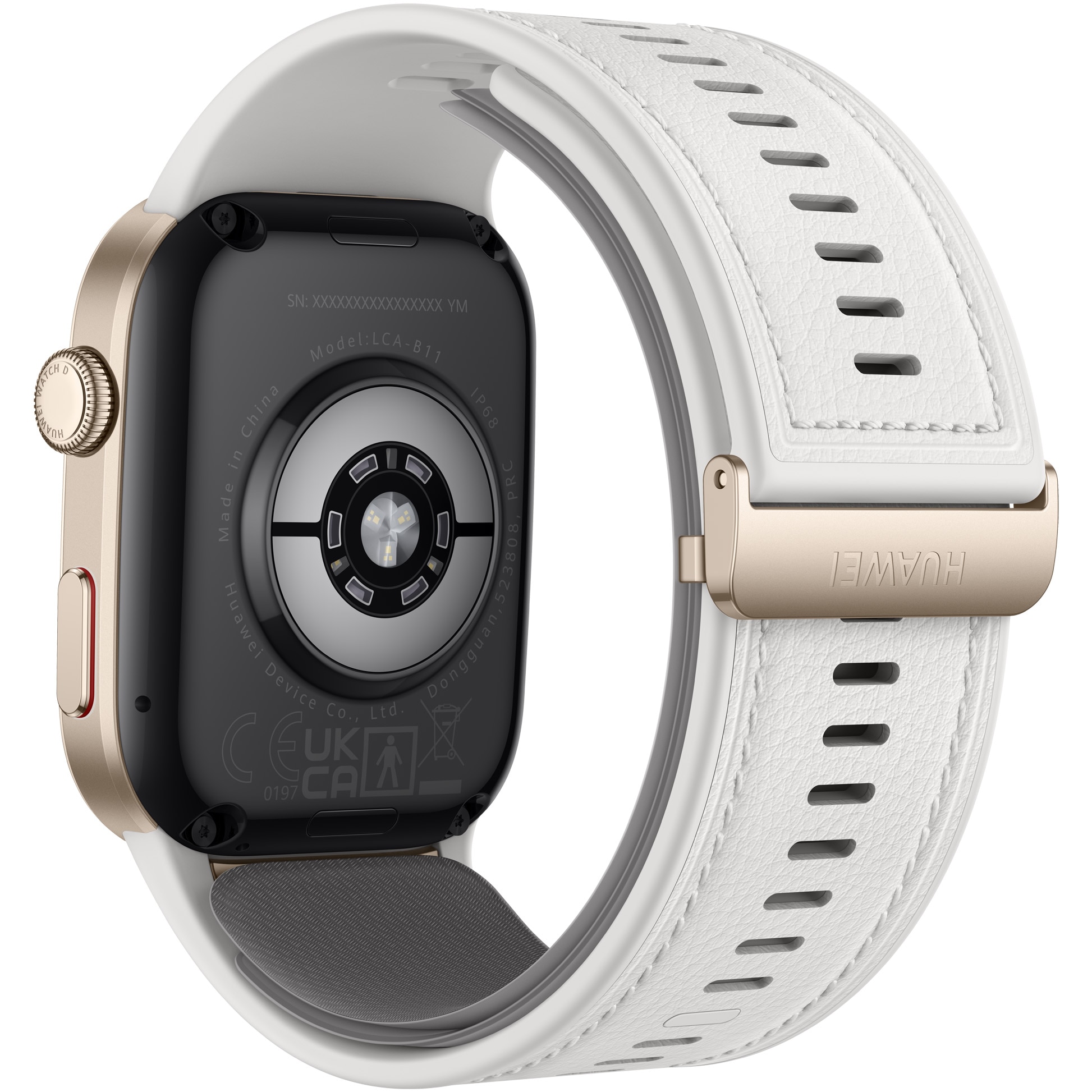 Huawei Watch D2 okosóra, arany alumíniumötvözet tok, fehér kompozit ...