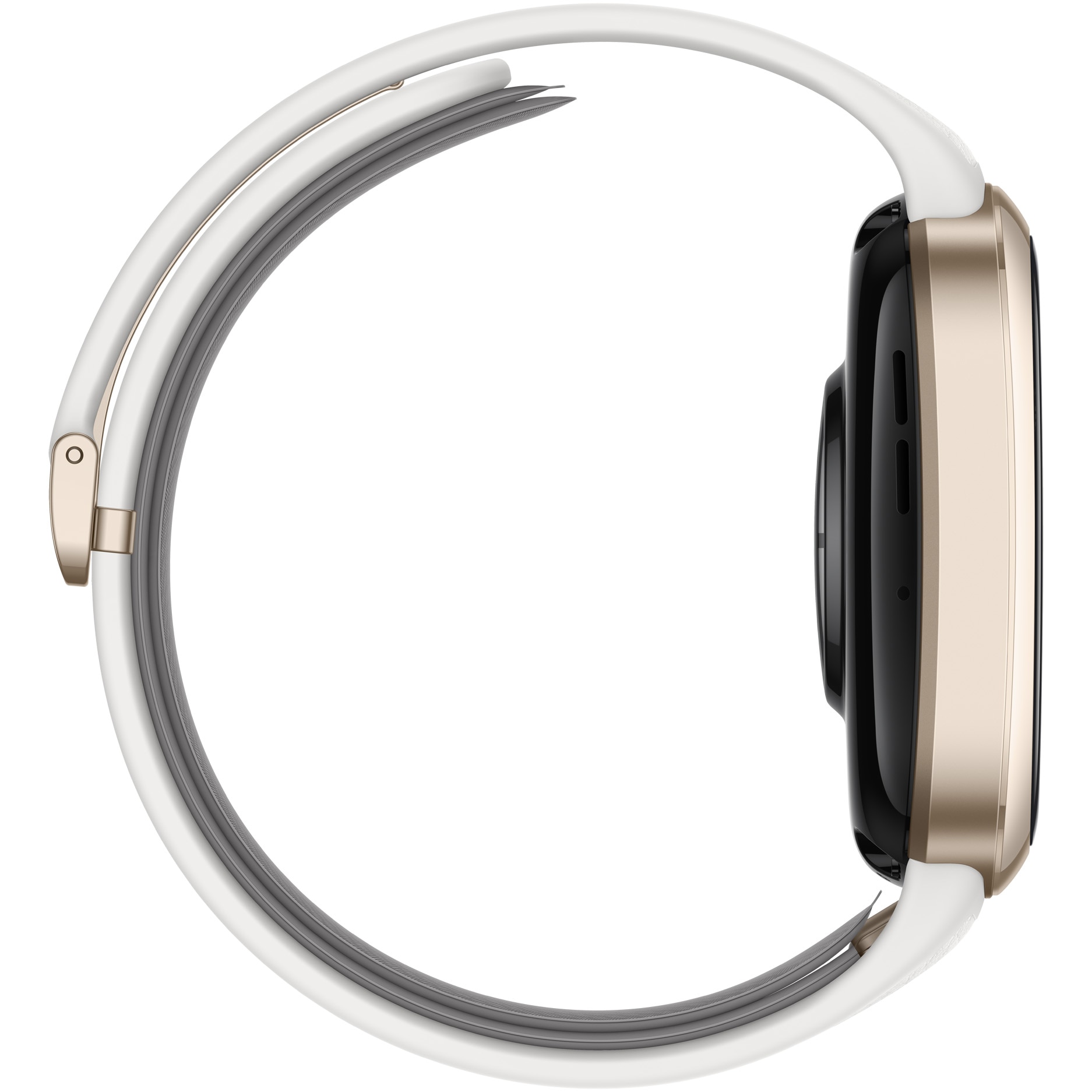 Smartwatch Huawei Watch D2, Gold aluminum alloy Case, White Composite ...