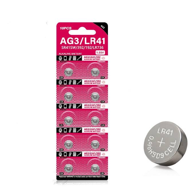 Set 10 Baterii Alcaline G.PIN AG3 1.55V LR736, 7.9mm, Utilizare Universala - eMAG.ro