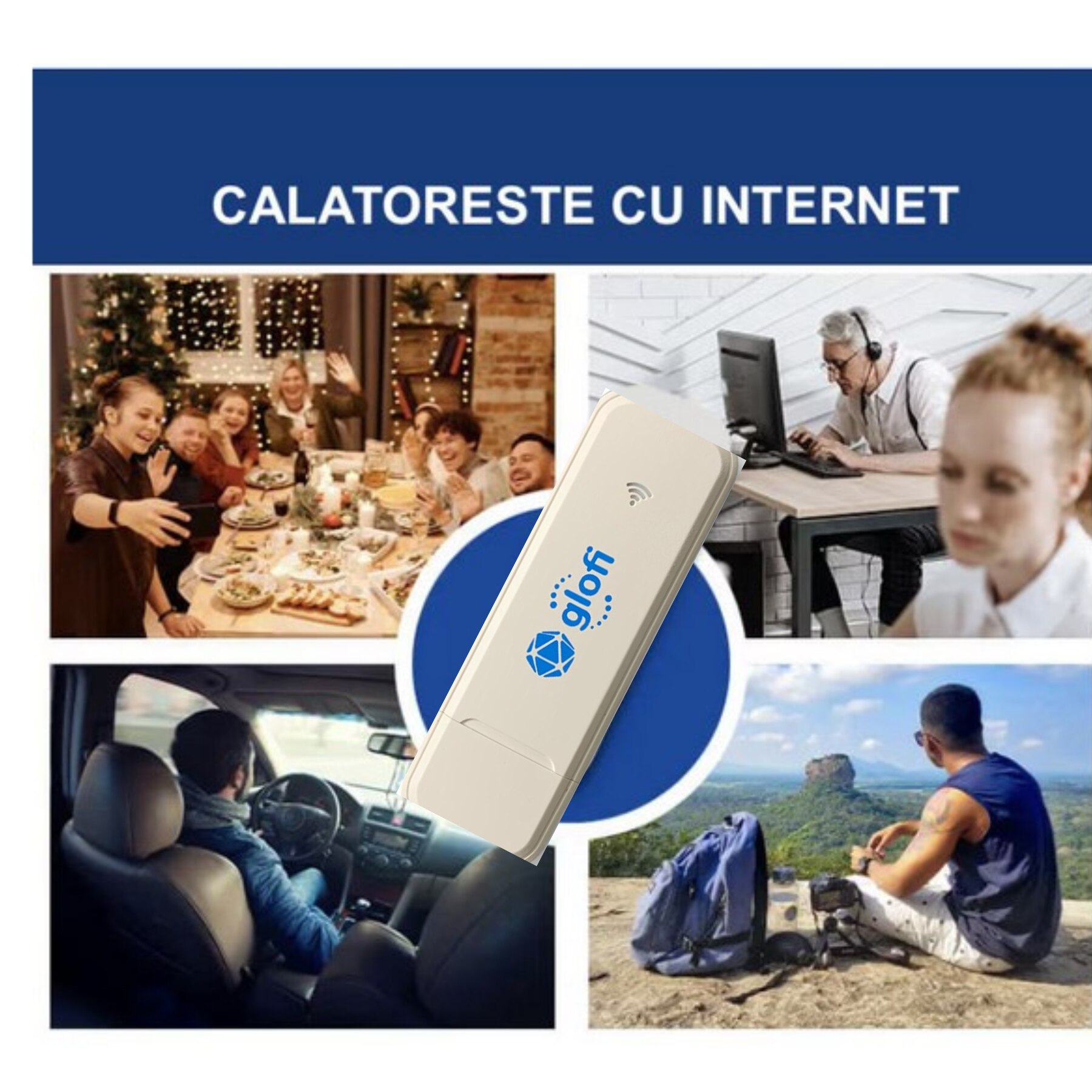 Router Wireless pentru cartela SIM 4G, 3in1, Modem USB, Alb Mat ...