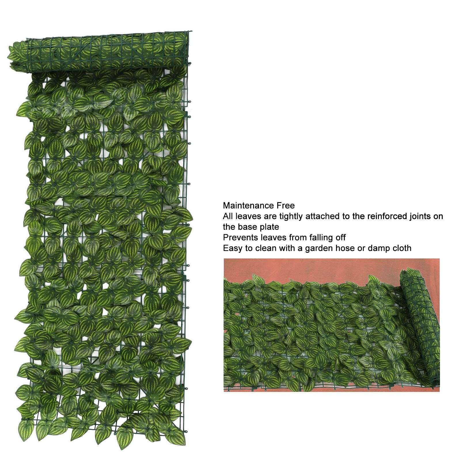 Gard artificial cu frunze, verde, 1.5x3m - eMAG.ro