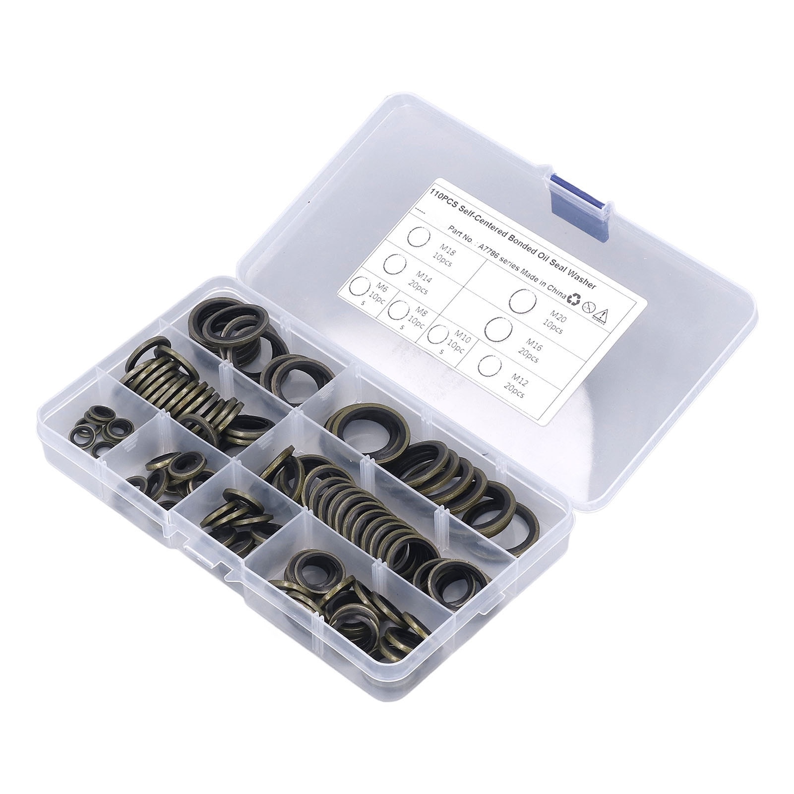 Set 110 saibe etansare Jormftte, Metal si Cauciuc, Rezistent la ...