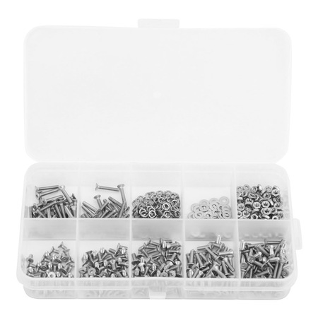 Set de 600 de suruburi din inox M2, Enforose, rezistente la rugina ...