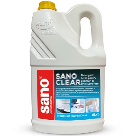 Solutie pentru curatat geamuri Sano Professional, 4l, uz profesional ...