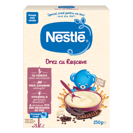 Cereale pentru bebelusi Orez si roscove Nestle, 250g, de la 6 luni ...