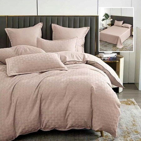 Спално бельо Bumbat Satin Stripe UNI, 6 части, за двойно легло ...