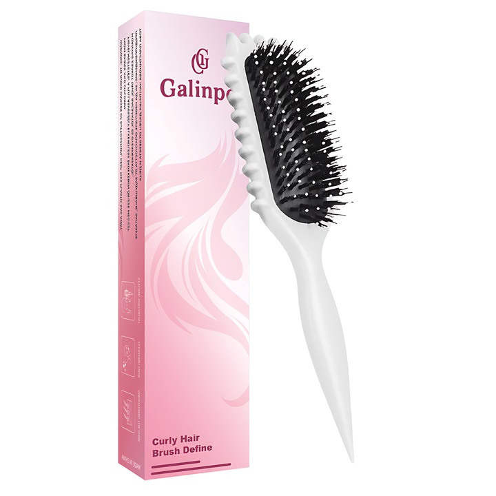 Galinpo Curl Define Edge Lift Brush, instrument 5-in-1 pentru bucle ...