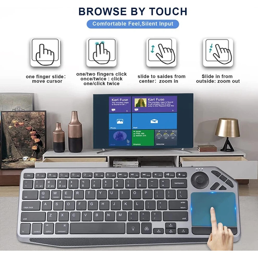 Tastatura gaming mecanica, XINLOSHU®, Wireless, Bluetooth, 2.4Ghz ...