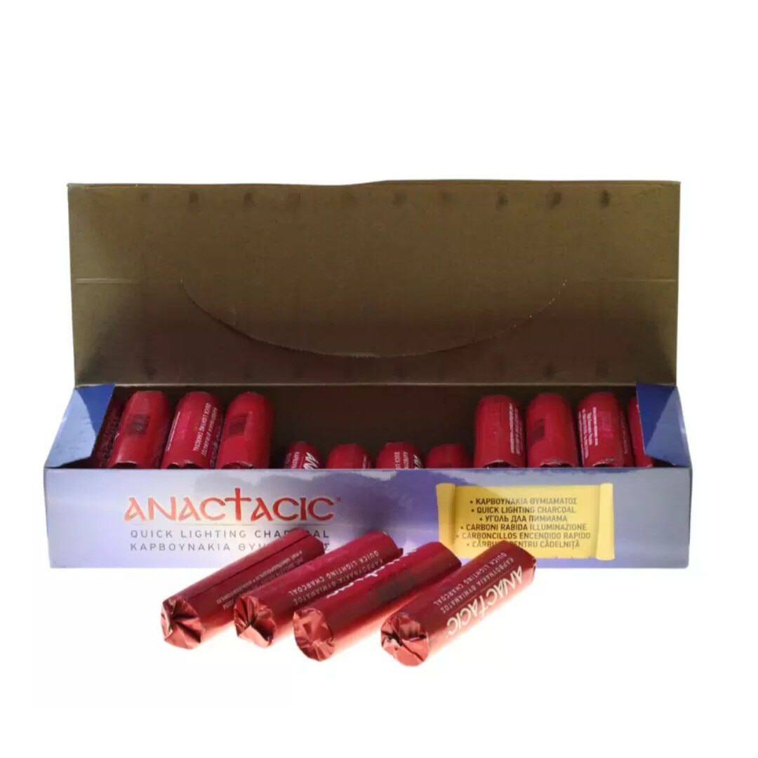 Set Carbuni pentru tamaiat ANACTACIC, 24 role x 7 pastile, 22 mm - eMAG.ro