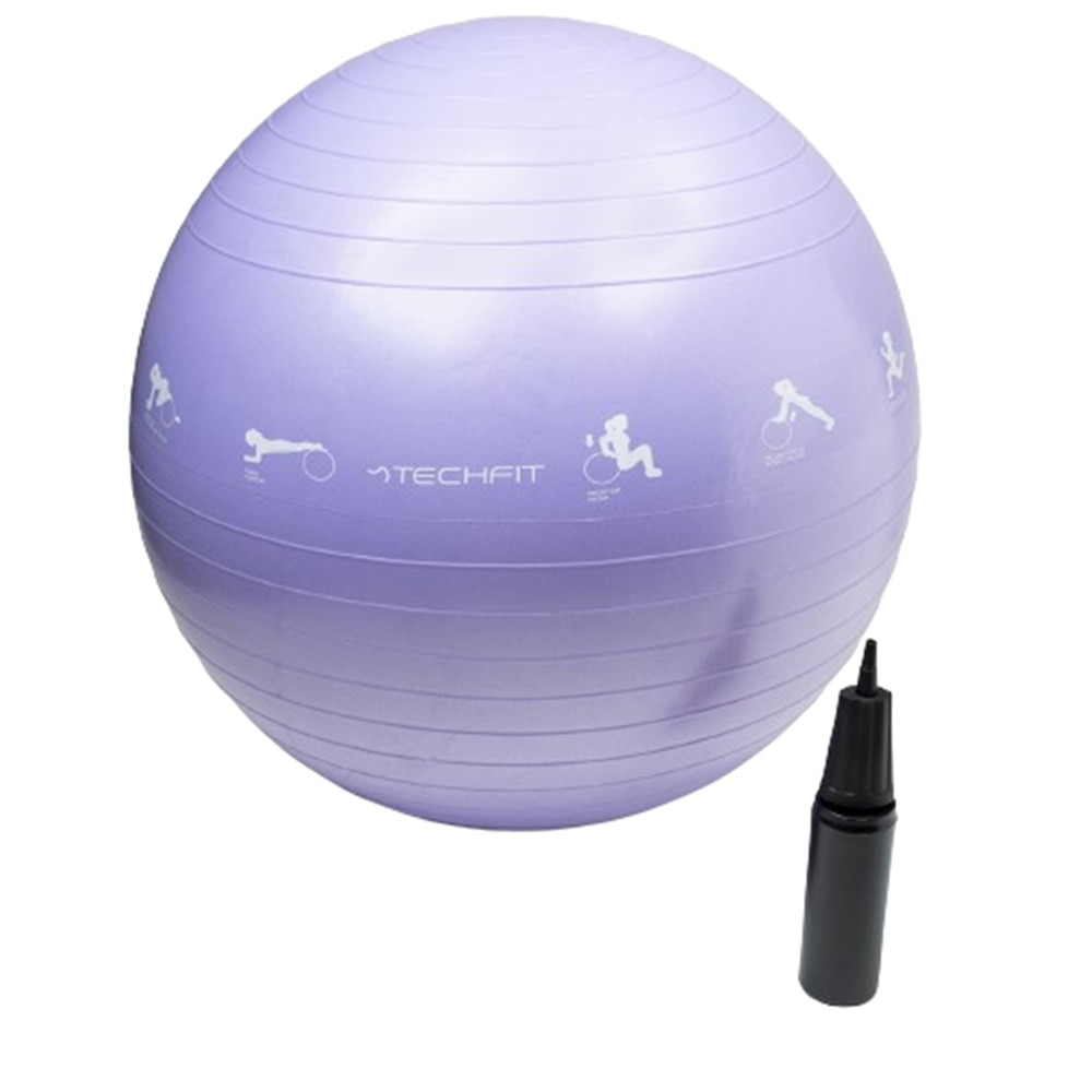 Minge fitness/yoga/pilates TECHFIT 55 cm, Pompa inclusa - eMAG.ro
