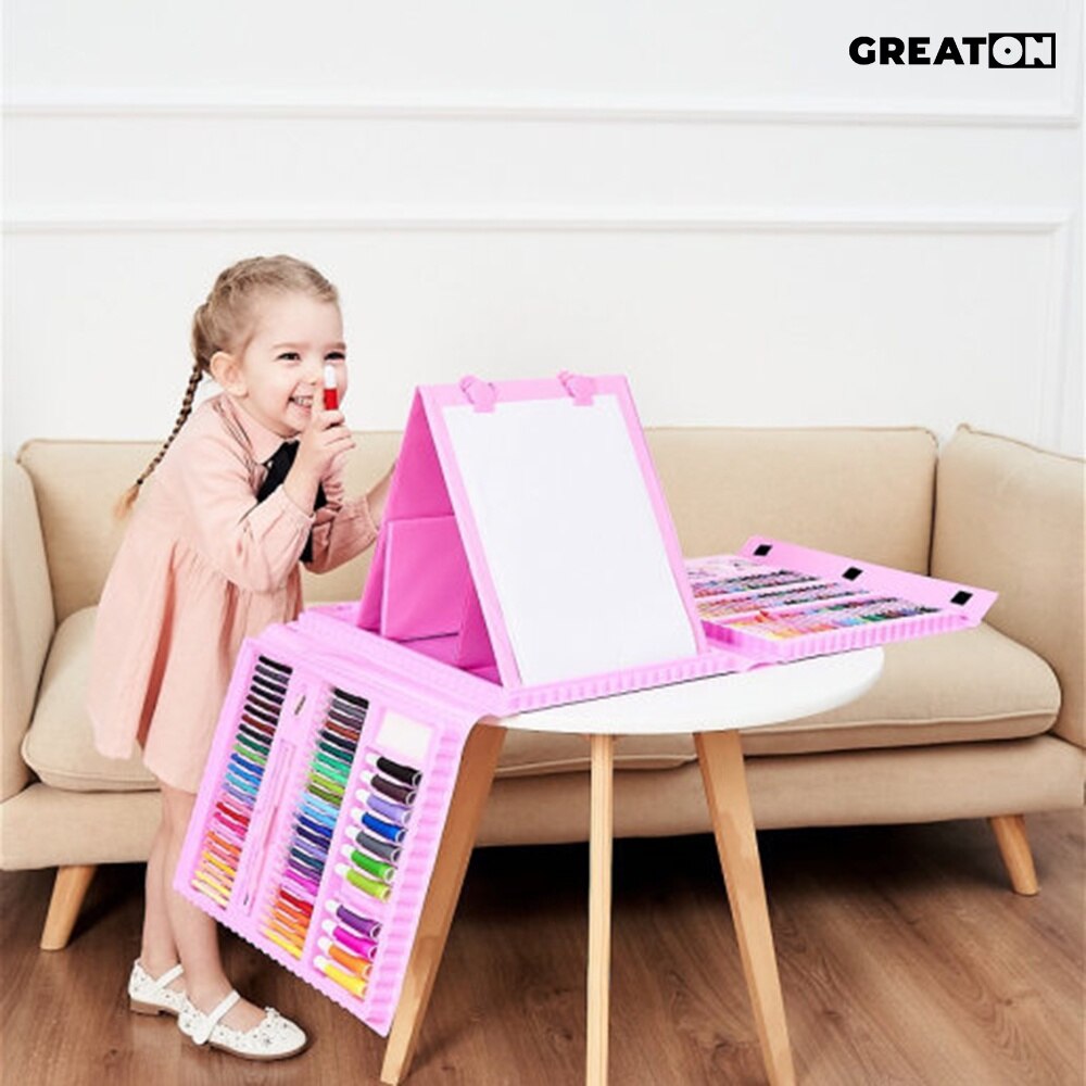Set Trusa GREATON De Pictura Si Desen Pentru Copii, Ideal Pentru Scoala ...