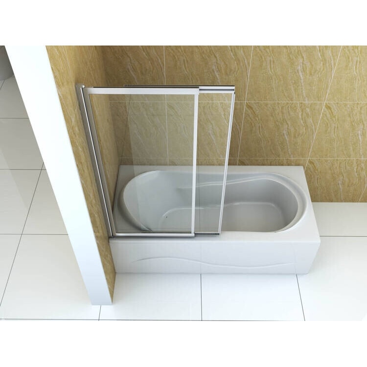 Paravan cada 85x150 cm Silla Pro SPENCER, Pliabil, sticla clara, profil ...