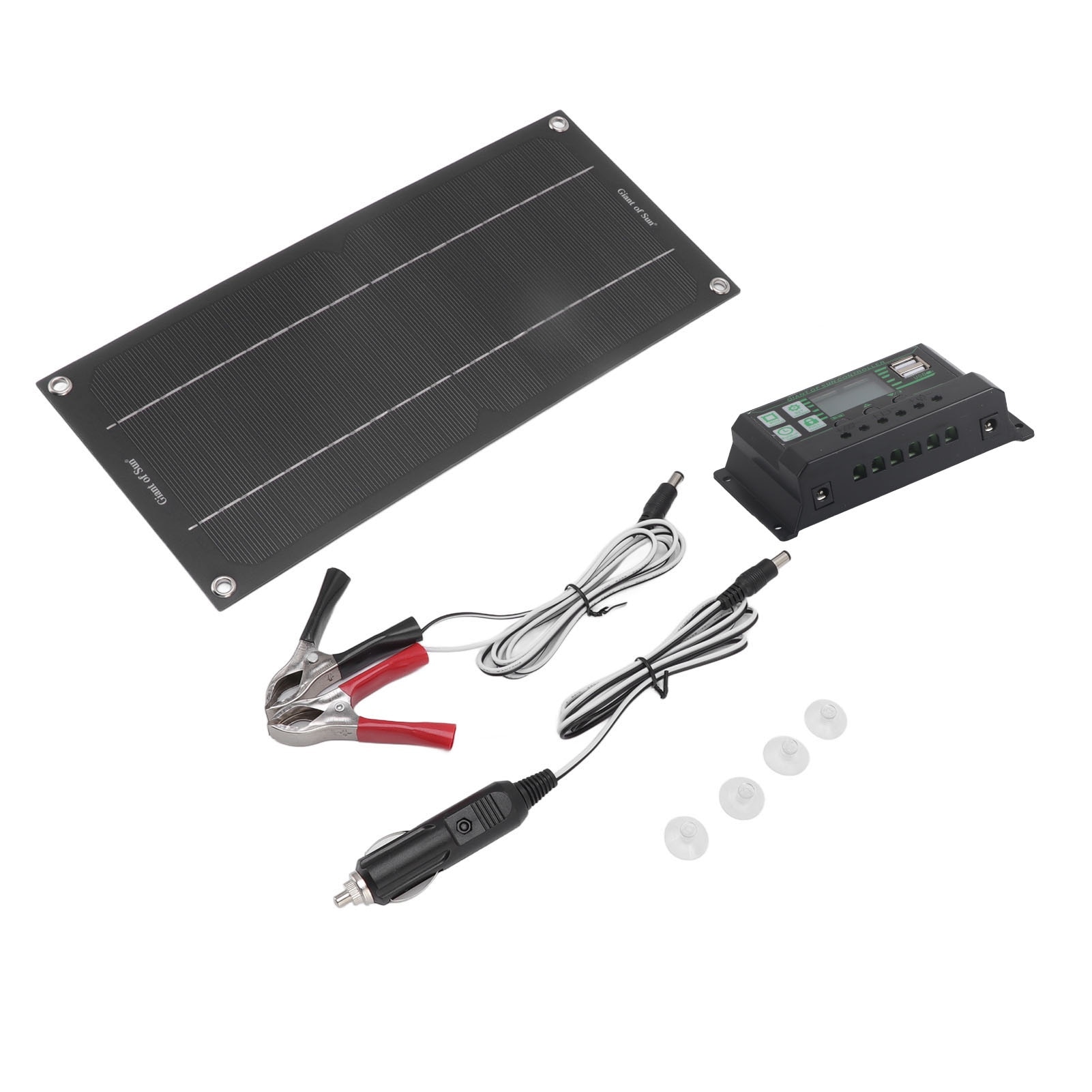 Kit panou solar 600W, 18V, dimensiuni 30x14cm, controler 12/24V - eMAG.ro