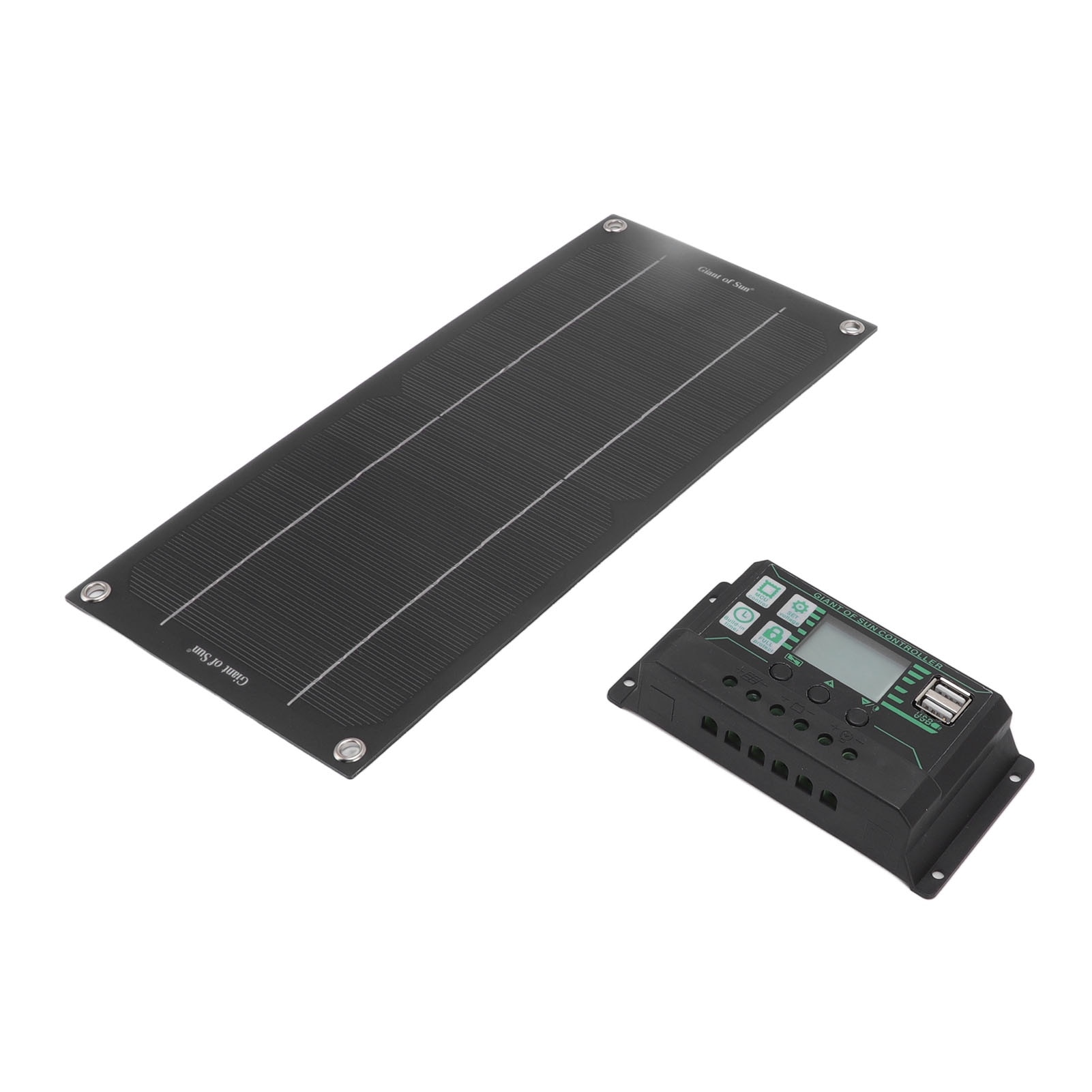 Kit panou solar 600W, 18V, dimensiuni 30x14cm, controler 12/24V - eMAG.ro