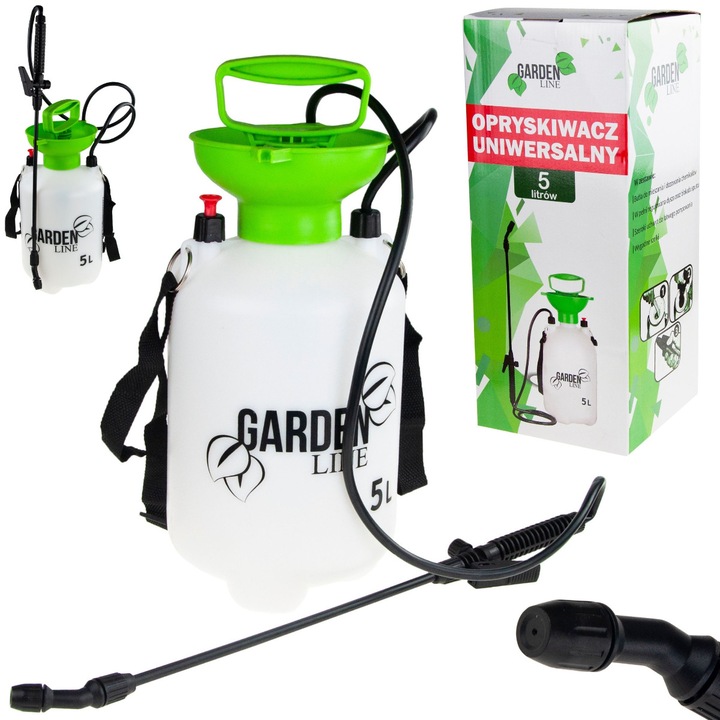 Aparat de stropit pentru gradina, 5L, fibra de sticla, reglabil ...