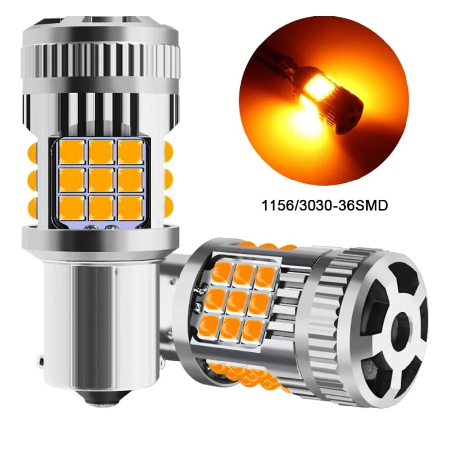 Bec LED Semnal P21W / BA15S / 1156, DRL Lumini de Zi, 30W, 2800LM ...