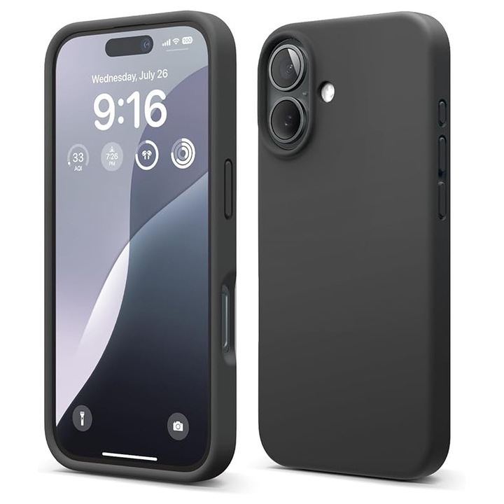 Husa pentru iPhone 16 DaDen®, Ultra Slim, Silicon, Calitate Premium ...