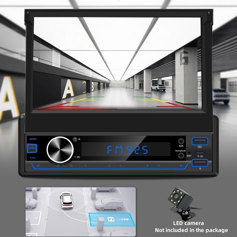 Radio auto 1din, 7 inch, touchscreen, suport Carplay si Android Auto ...