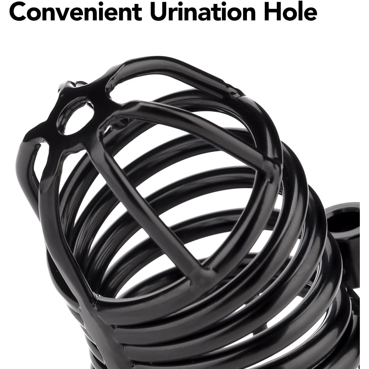 Dispozitiv de castitate cu cusca pentru penis masculin, EXCITAT®, Cu 3 ...