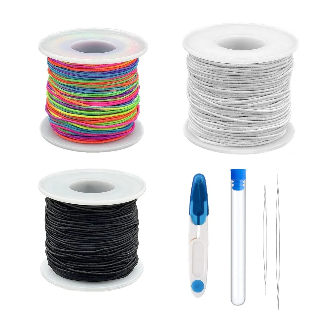 Set elastic pentru fabricarea de bijuterii/bratari, Gkllonve, 0.8mm ...