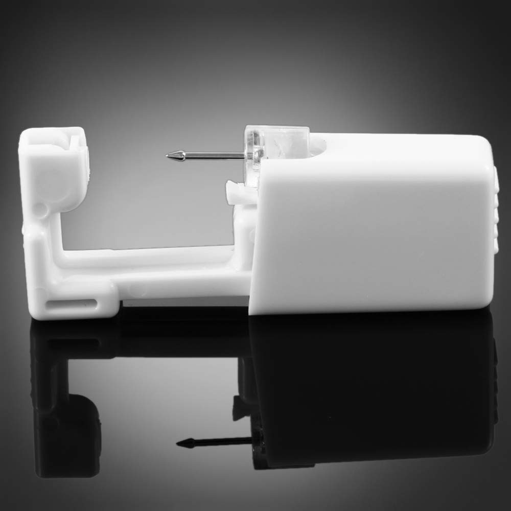 Kit piercing ureche, Cu cercel, Inox, Auriu - eMAG.ro