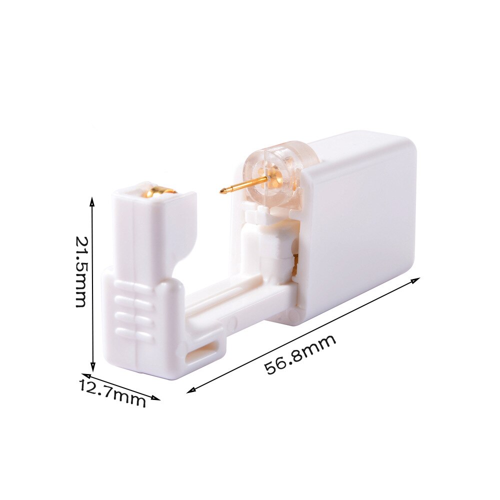 Kit piercing ureche, Cu cercel, Inox, Auriu - eMAG.ro