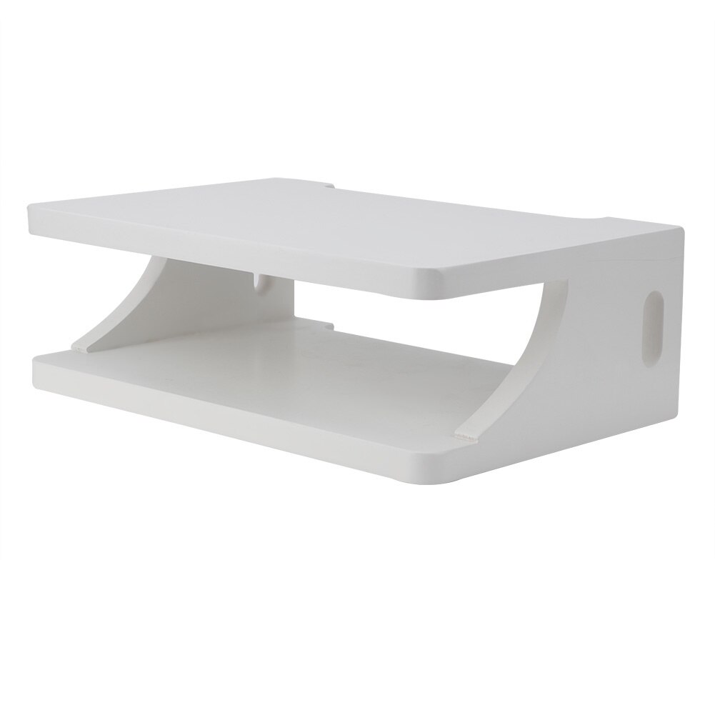 Rafturi montate pe perete Jormftte, pentru set-top box si router, alb ...