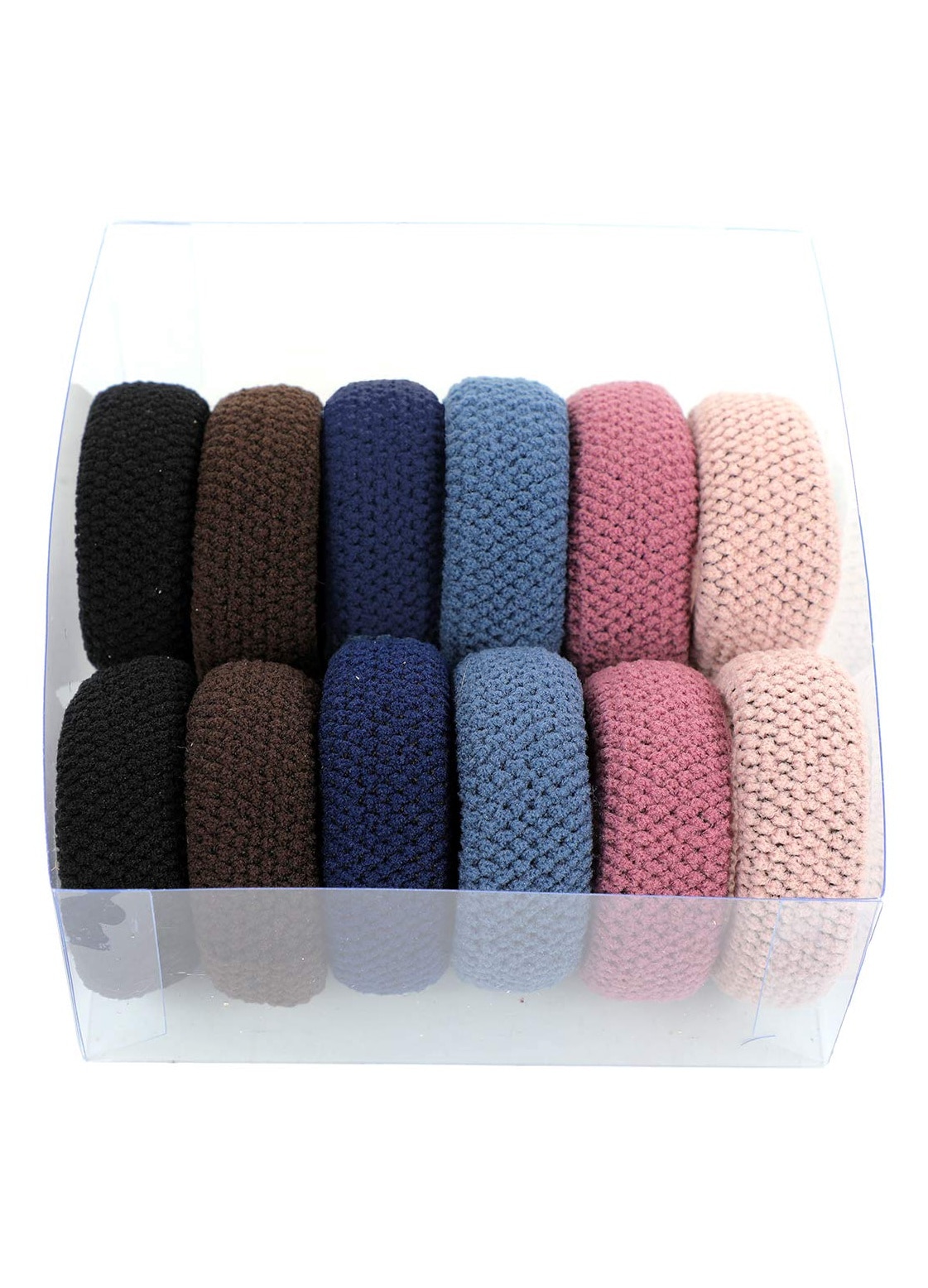 Set de 12 agrafe de par Jormftte, elastice groase, alb, pentru par gros ...