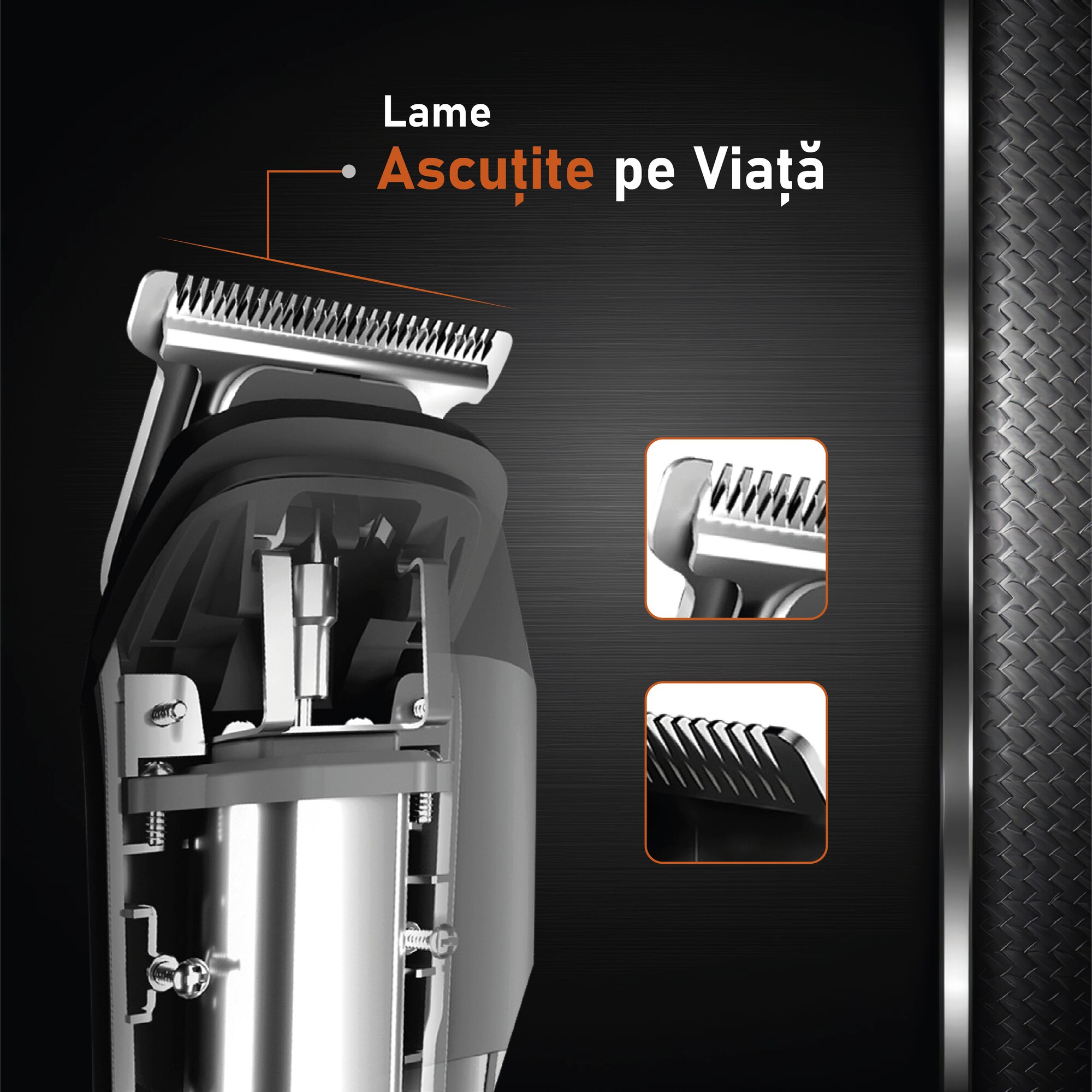 Masina de Tuns si Aparat de Tuns HOTTLE™ Profesional 7 in 1, Trimmer ...