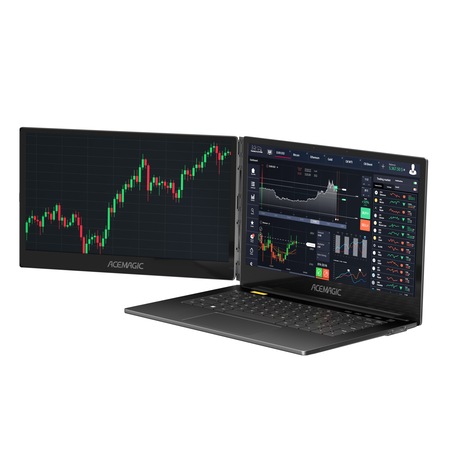 Laptop ACEMAGIC X1 360° orizontal cu ecran dublu cu procesor Intel ...