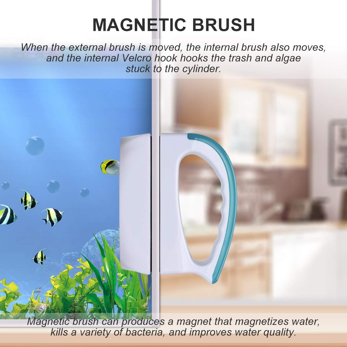 Intretinere esentiala pentru acvariu, curatator magnetic pentru acvariu ...