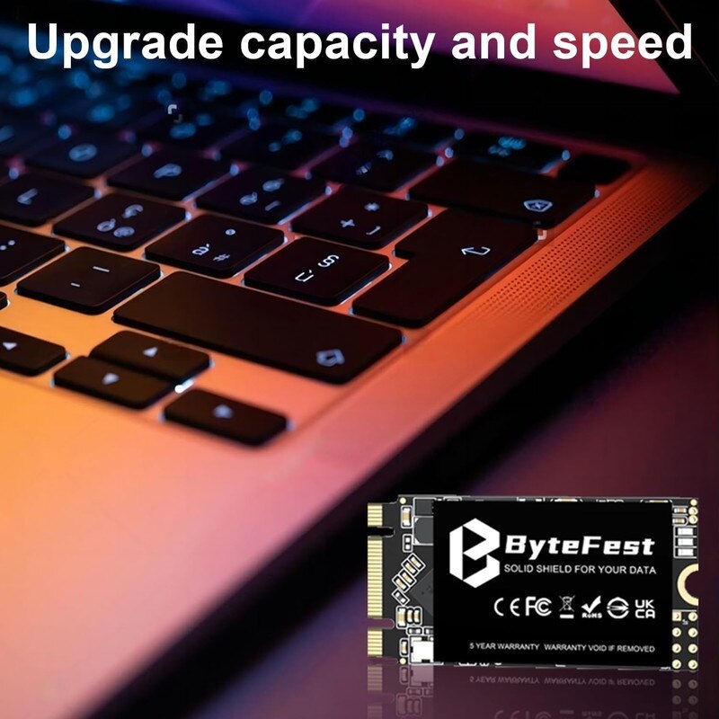 ByteFest SSD 64 GB M.2 2242 NGFF SATA III 6 Gb/s вътрешен SSD диск ...