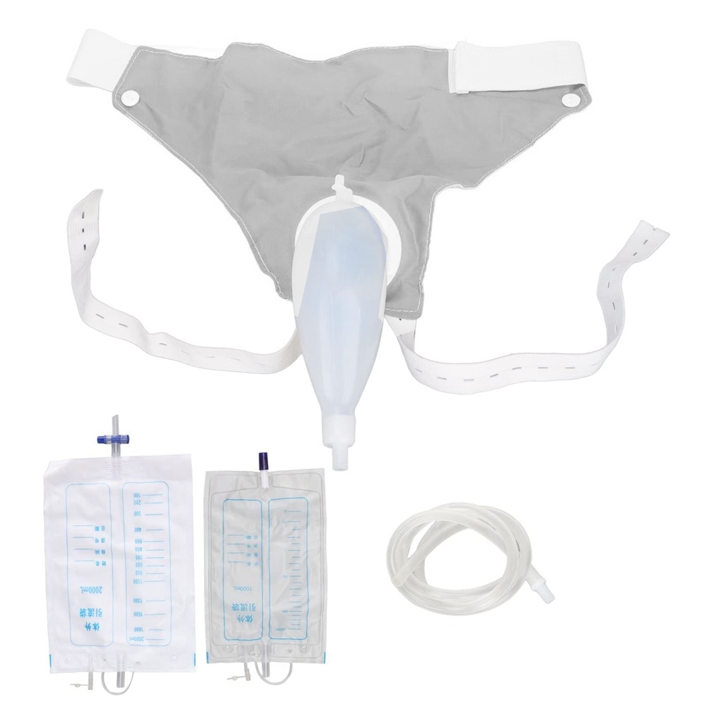 Punga de drenaj urinar cu colector urinar din silicon, 1000ml/2000ml ...