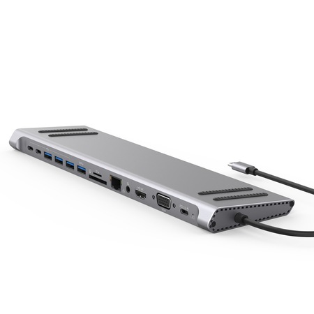 Statie de andocare multifunctionala 14 in 1, USB 3.0, port audio, retea ...
