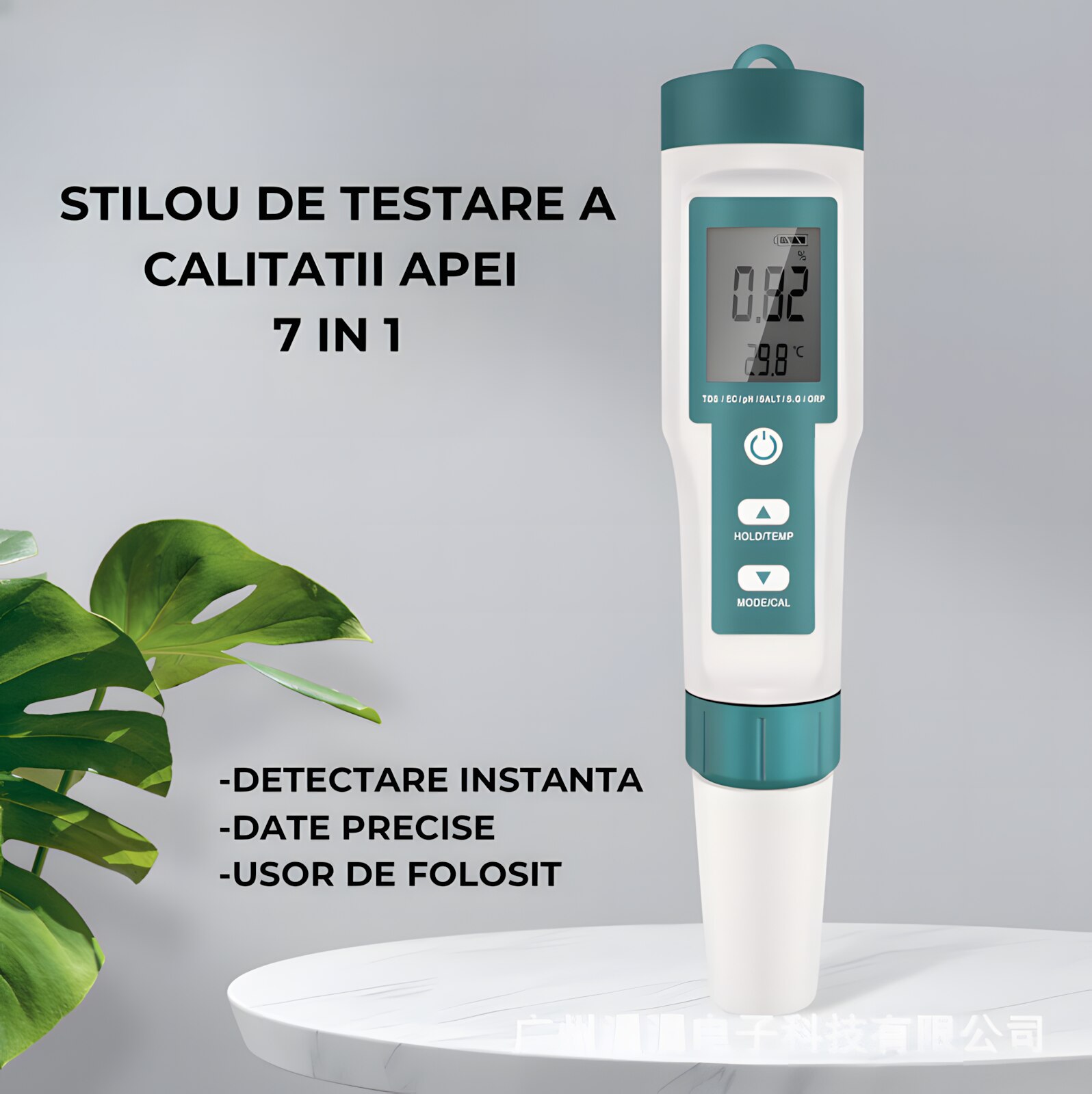 Aparat KALEPO® Pentru Testarea Calitatii Apei, 7 in 1, Salinitate/PH ...