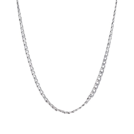 Colier pentru barbati, titan, argintiu, 60cm - eMAG.ro