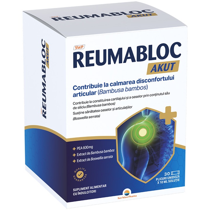Reumabloc Akut, Sun Wave Pharma, Palmitoiletanolamidă, Boswellia pentru ...