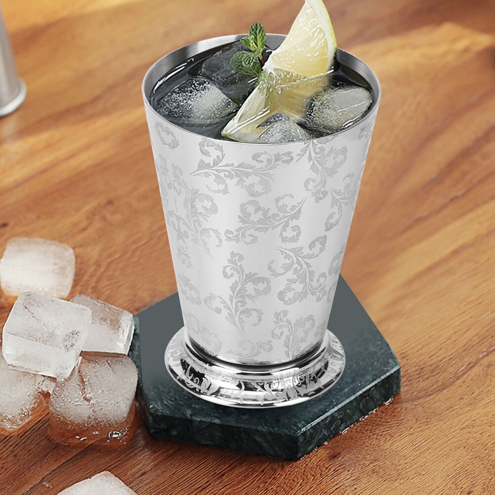 Pahar pentru cocktail Jormftte, inox, 400ml, design elegant, argintiu ...