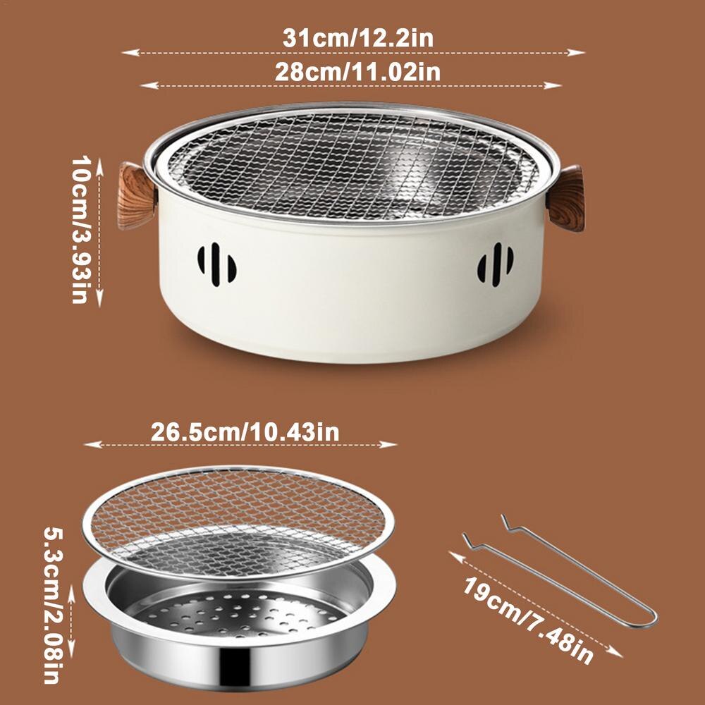 Gratar de gradina, inox, multifunctional, 128 cm - eMAG.ro