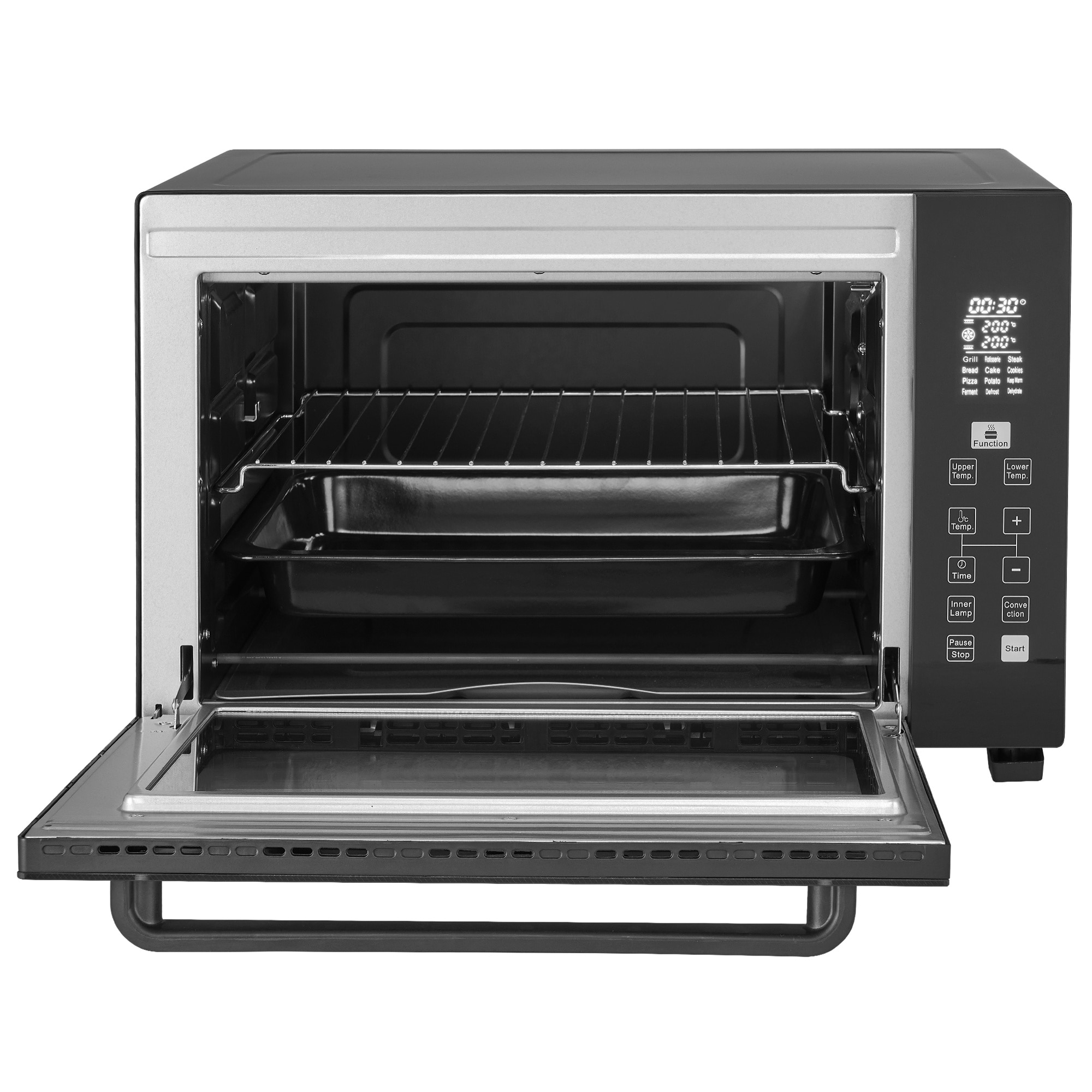 Cuptor electric Samus CSDN-48BRCL3, 48 L, 1800 W, 12 programe, Timer, Afisaj electronic. Rotisor ...