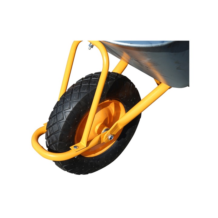 Roaba metalica cu intarituri si roata din metal 85L 875x595x275mm Thor ...