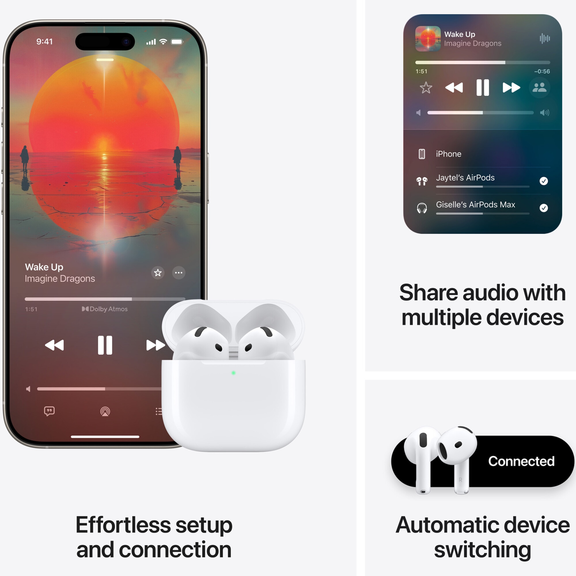 Casti Apple AirPods 4 - eMAG.ro