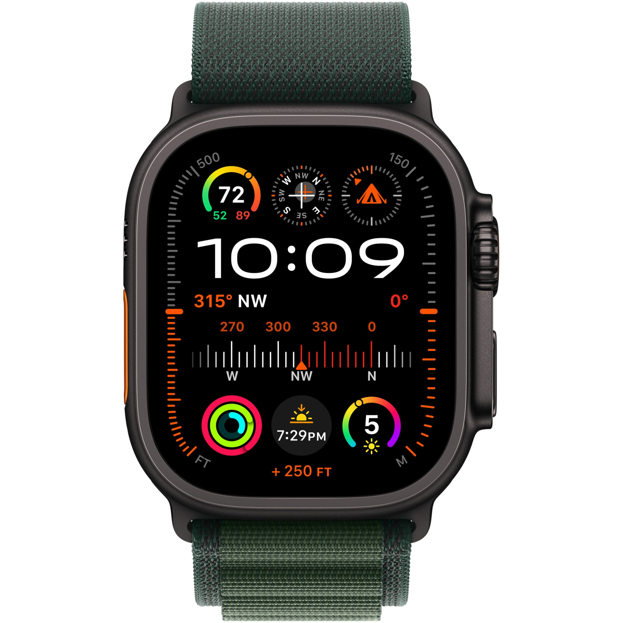 Apple Watch Ultra 2, GPS, Cellular, Loop - голям, Тъмнозелен - eMAG.bg