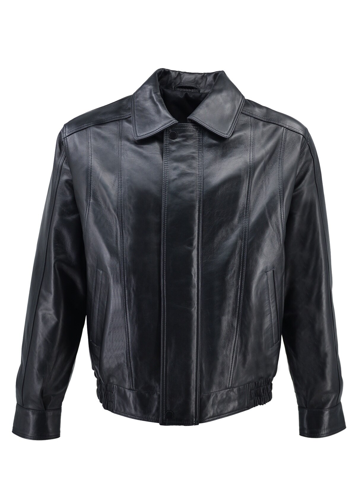 Jacheta barbati 07-M-7345, Leather100, Piele naturala, Negru - eMAG.ro