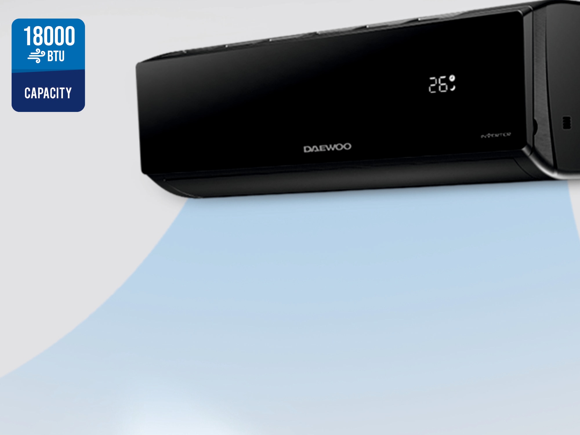 Aparat de aer conditionat Daewoo 18000 BTU, WI-FI, A++, Filtre cu ioni ...