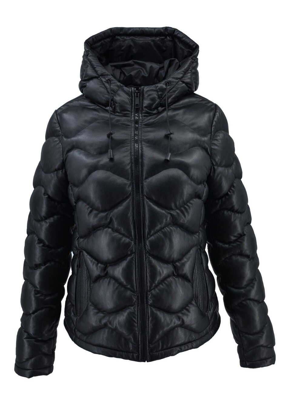 Jacheta dama din piele, Leather100, Negru, 61-W-1123, M INTL - eMAG.ro