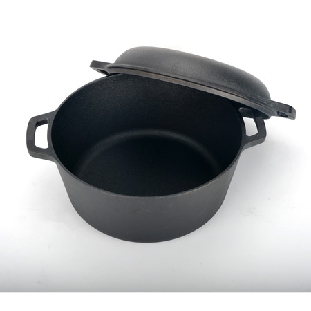Oala de tuci din fonta cu capac Baking Master 6 l - eMAG.ro