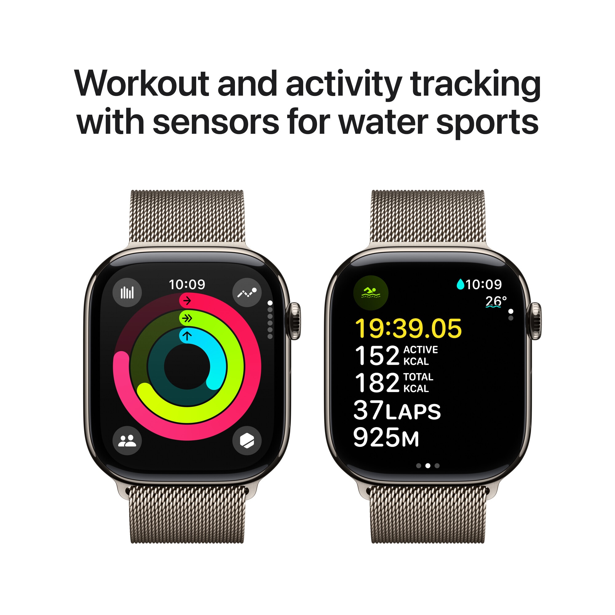 Apple Watch 10, GPS, Cellular, Carcasa Natural Titanium 46mm, Natural ...