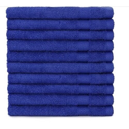 Комплект от 10 кърпи за ръце, памук, Royal Blue, 30 х 50 см - eMAG.bg