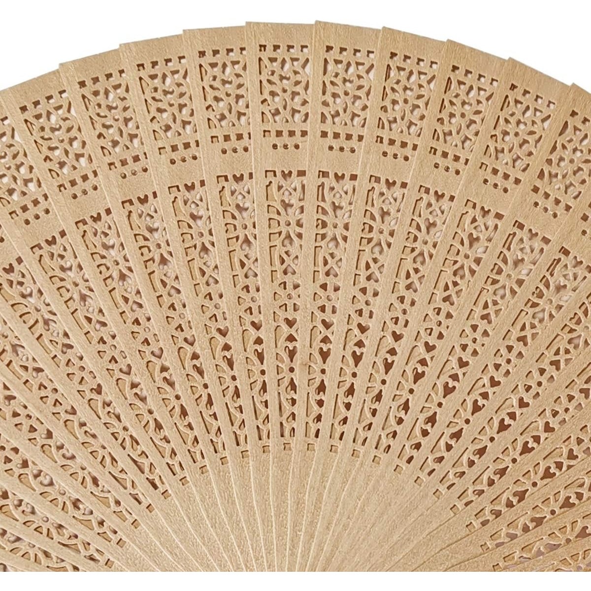 Evantai din lemn de santal, 20x34cm, design chinezesc - eMAG.ro